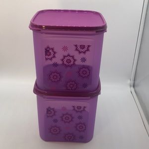 Tupperware | Kitchen | Tupperware Modular Mates Square 3 Set Of 2 ...